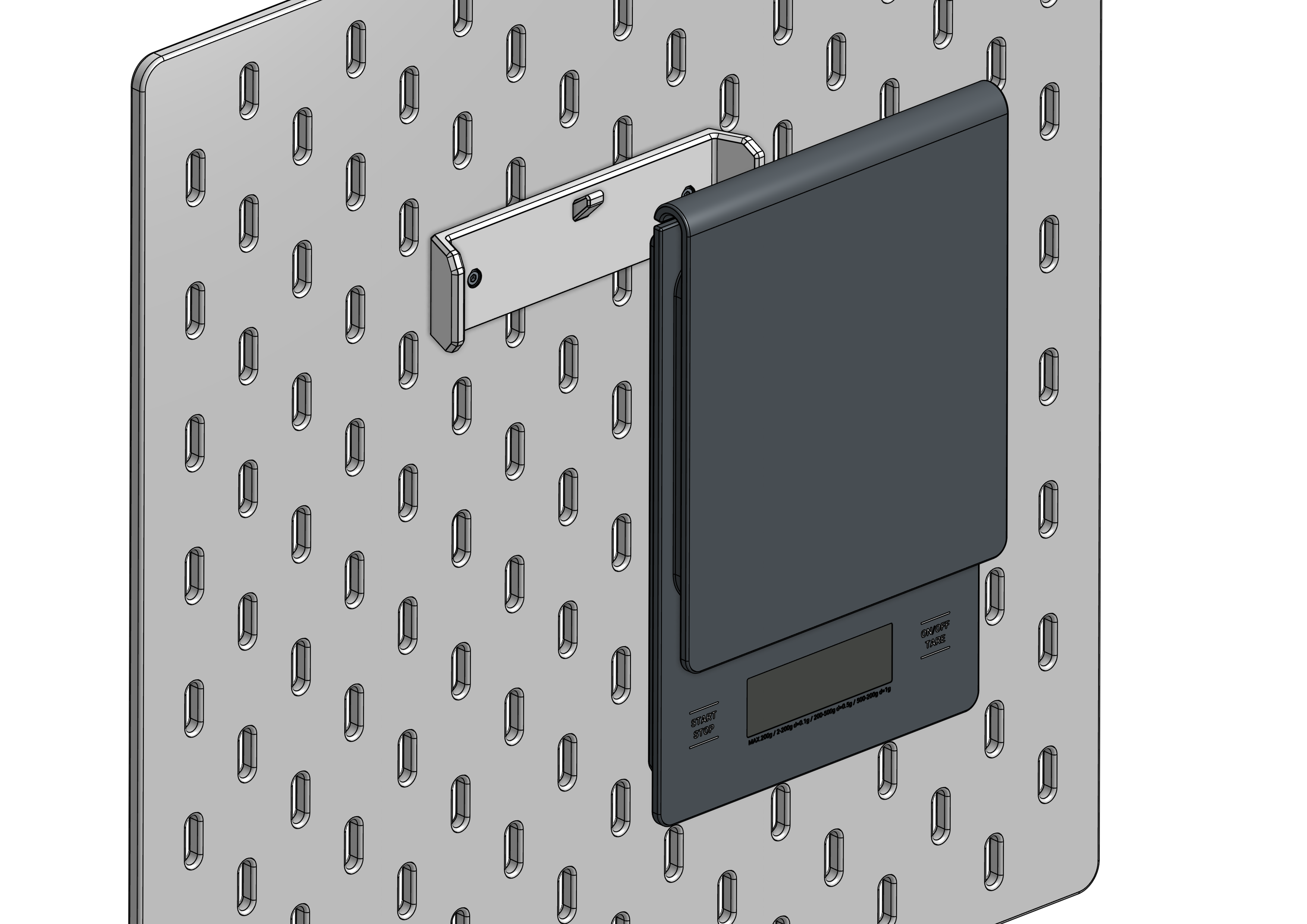 Hario V60 Drip Scale Hook for Ikea Skadis by 6d6178 | Download free STL ...