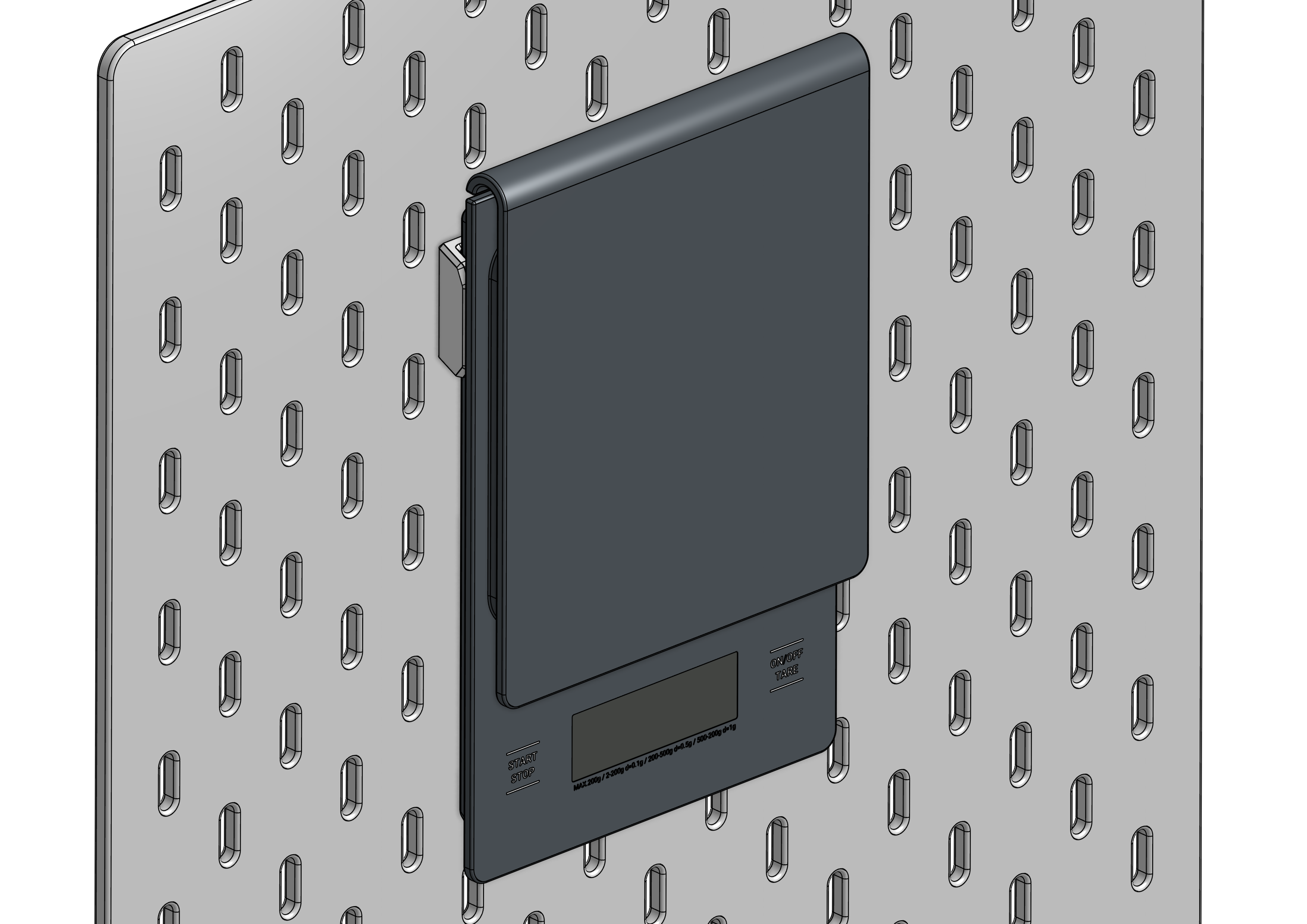 Hario V60 Drip Scale Hook for Ikea Skadis by 6d6178 | Download free STL ...