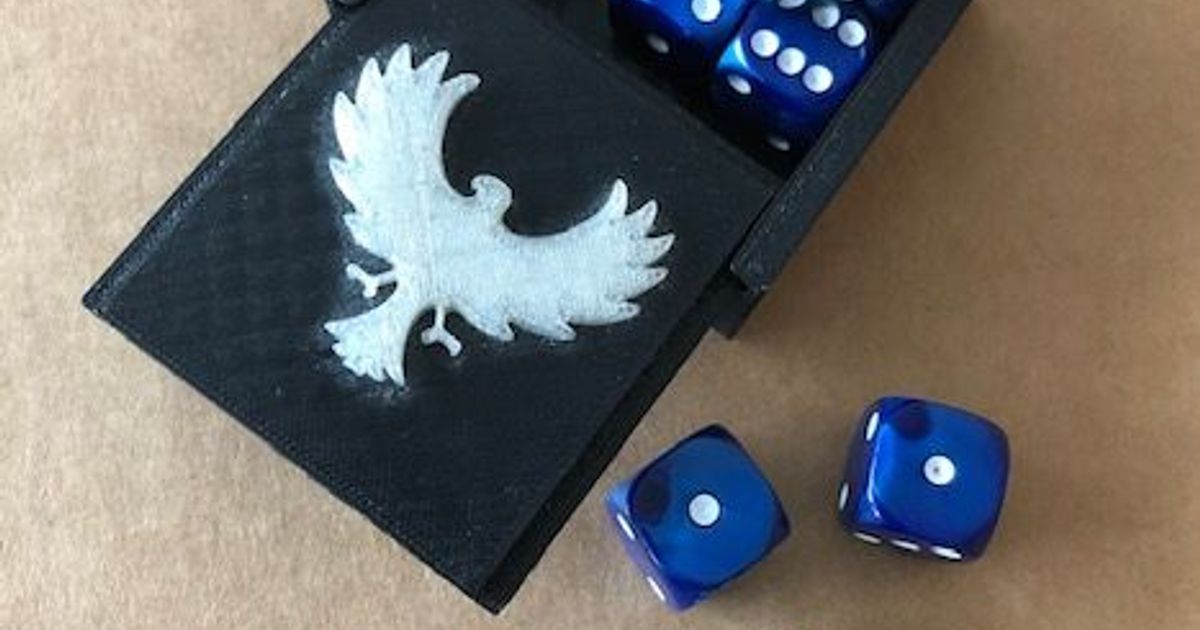 Dice Box for nine 16mm D6 by Agent Mess | Download free STL model ...