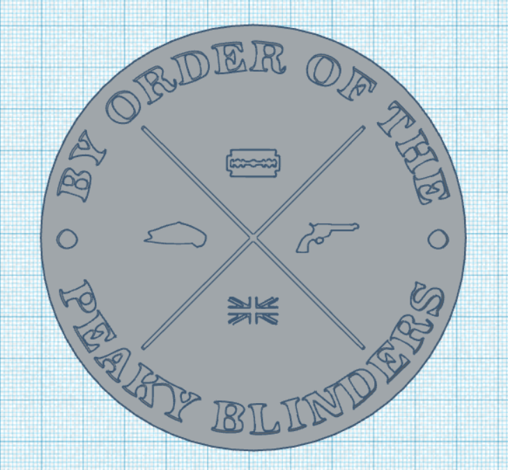 Peaky Blinders Coaster by Lyam | Download free STL model | Printables.com