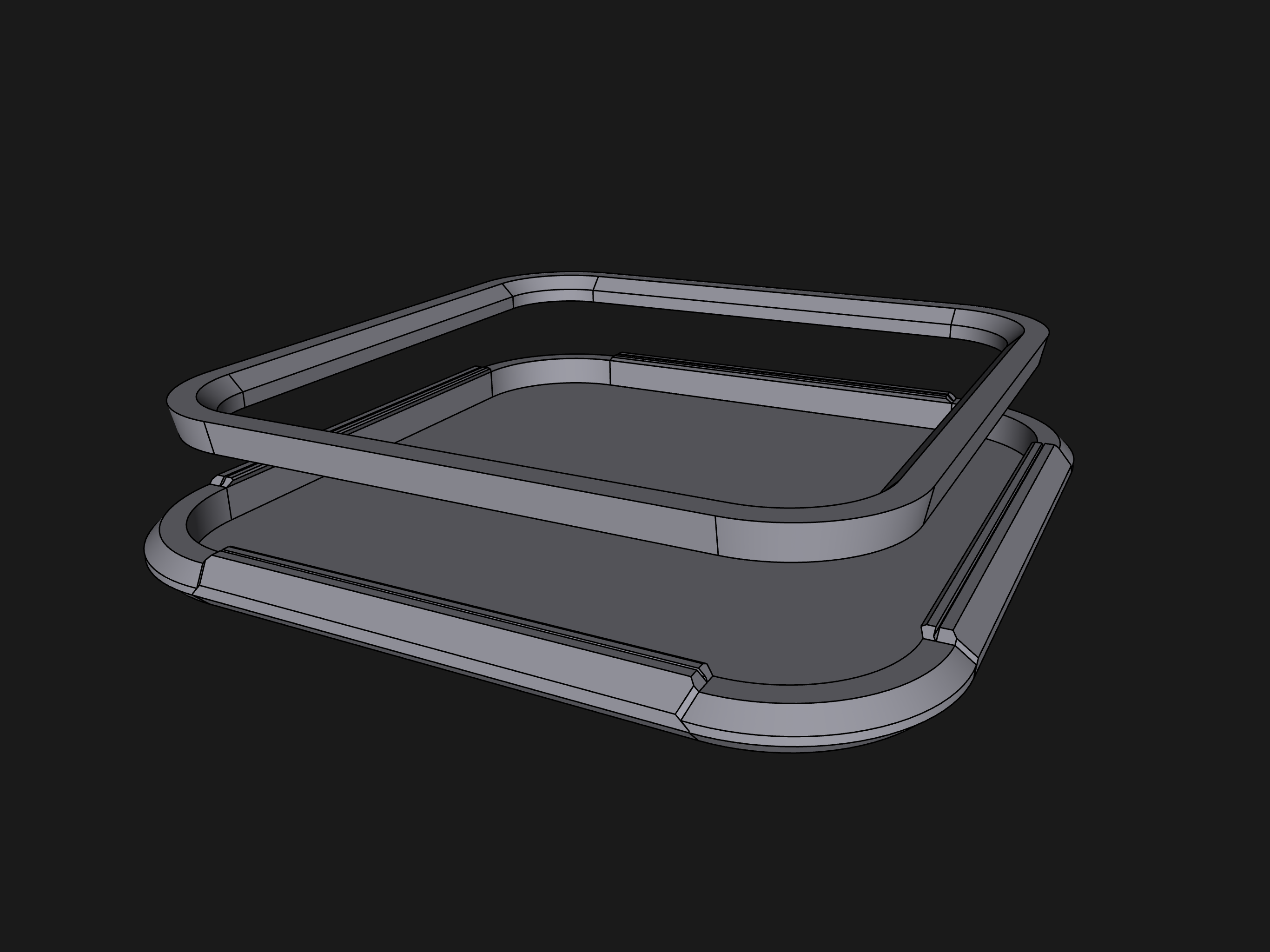 Snap Coaster (100mm Square) by bigthump | Download free STL model ...