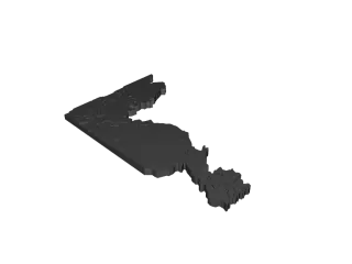 The Netherlands 3D heightmap by Manus | Download free STL model ...