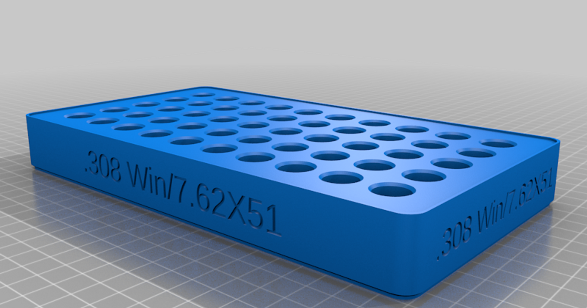 .308 Winchester Stacking Loading Block by brass_ring | Download free ...