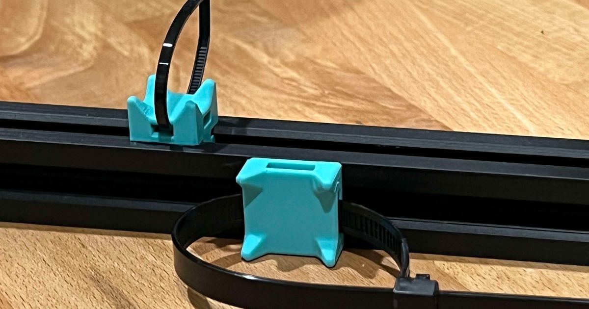 Cable Tie Mounting Block (20 Series) von Kevin Wong | Kostenloses STL ...