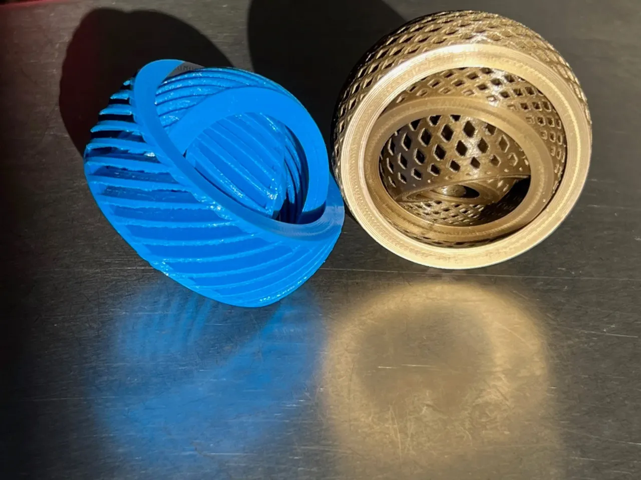 Rotating 4 rings toy Fidget Sphere different patterns by Dynamite ...