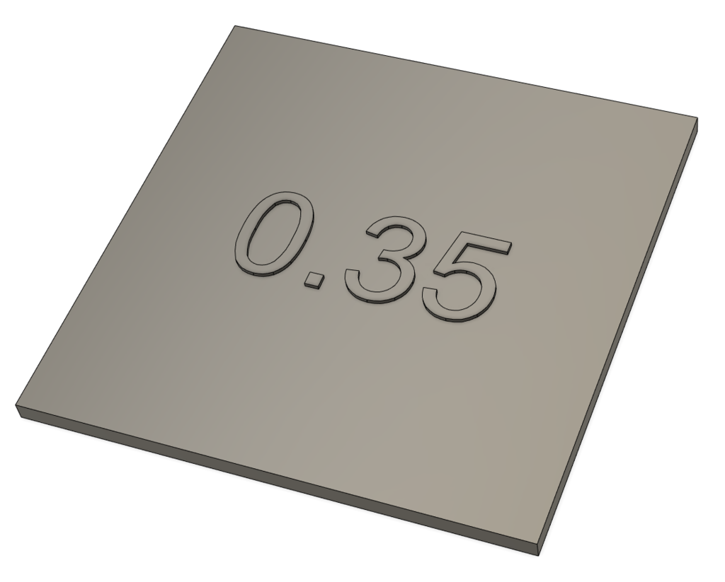 Numbered Small Squares For Use In Elephant Foot Compensation ...