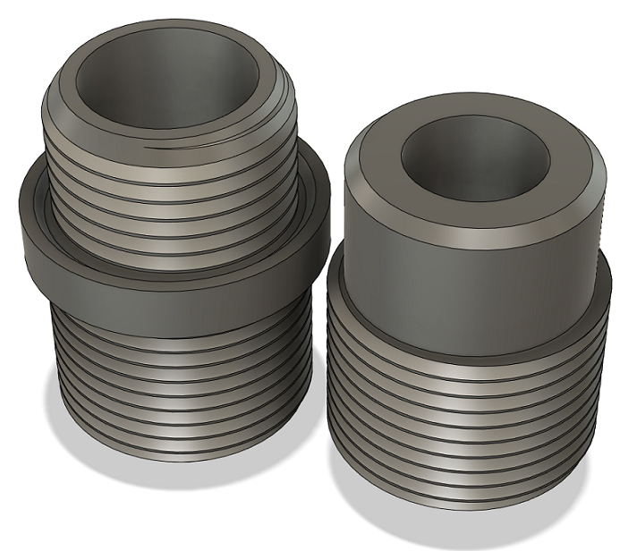 Airsoft VFC Sig Sauer M17 Thread Adapter for Ribbed Barrel by Blargedy ...