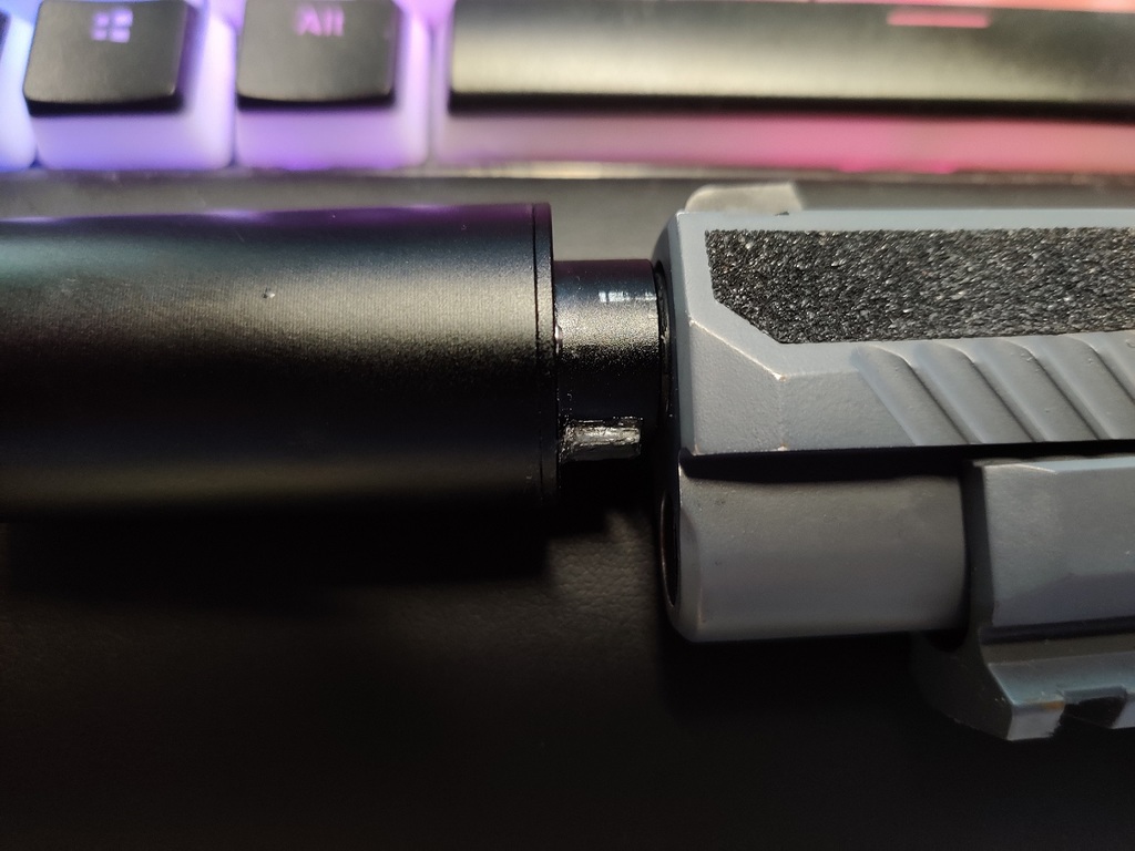 Airsoft VFC Sig Sauer M17 Thread Adapter for Ribbed Barrel by Blargedy ...