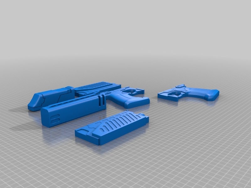 Judge Dredd Law Giver Gun 1995 "Split ready to print" par Jace1969 ...
