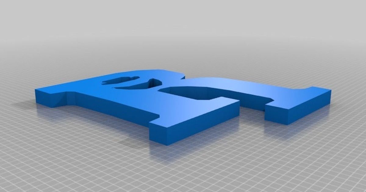 R Symbol by Jace1969 | Download free STL model | Printables.com