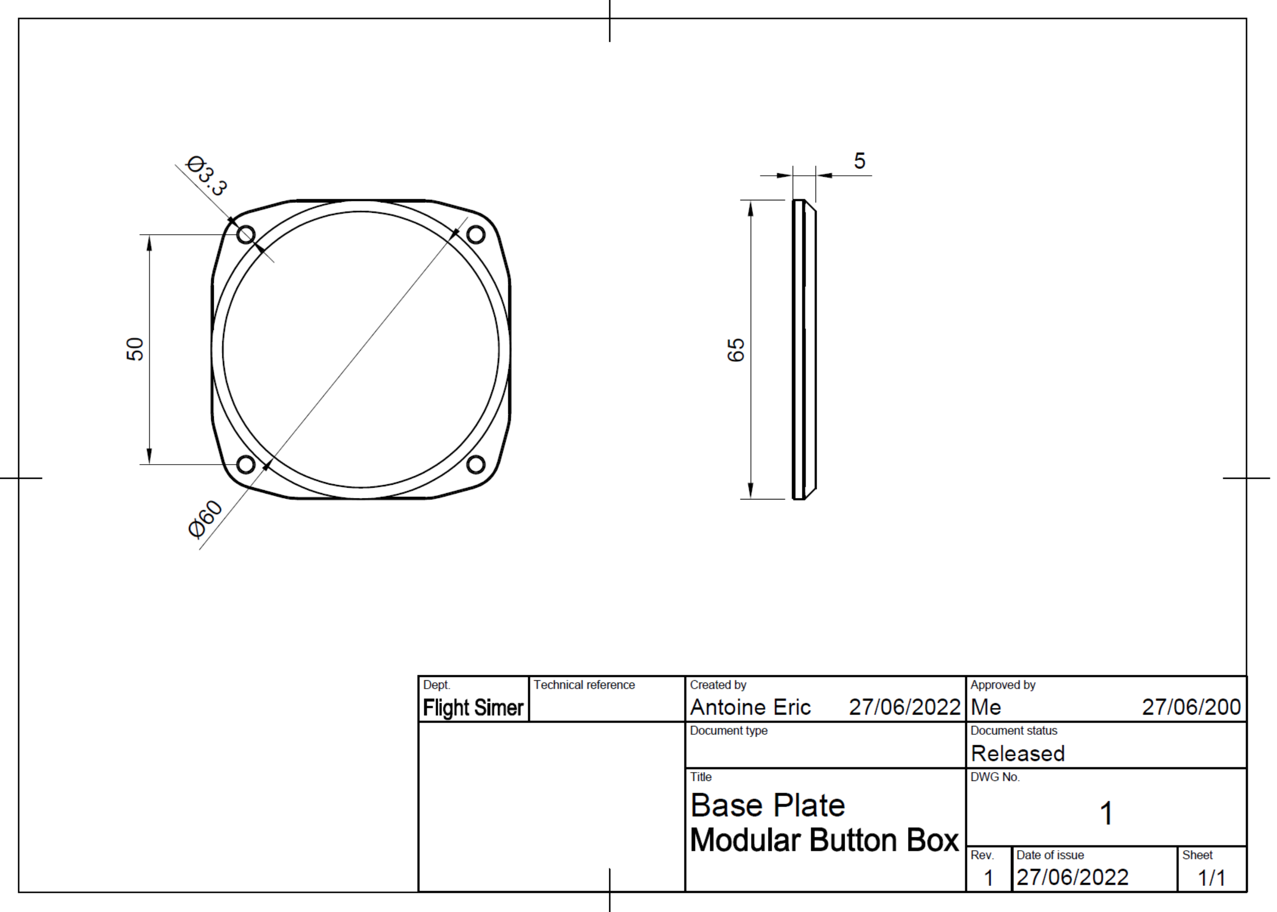 Base Plate Model (Easy Home Cockpit Project) por Joker_G | Descargar ...
