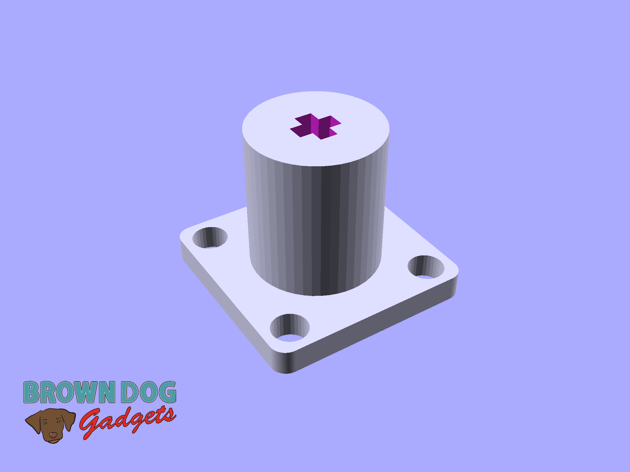 VEX 228-2536 Omni Wheel Adapter by BrownDogGadgets | Download free STL ...