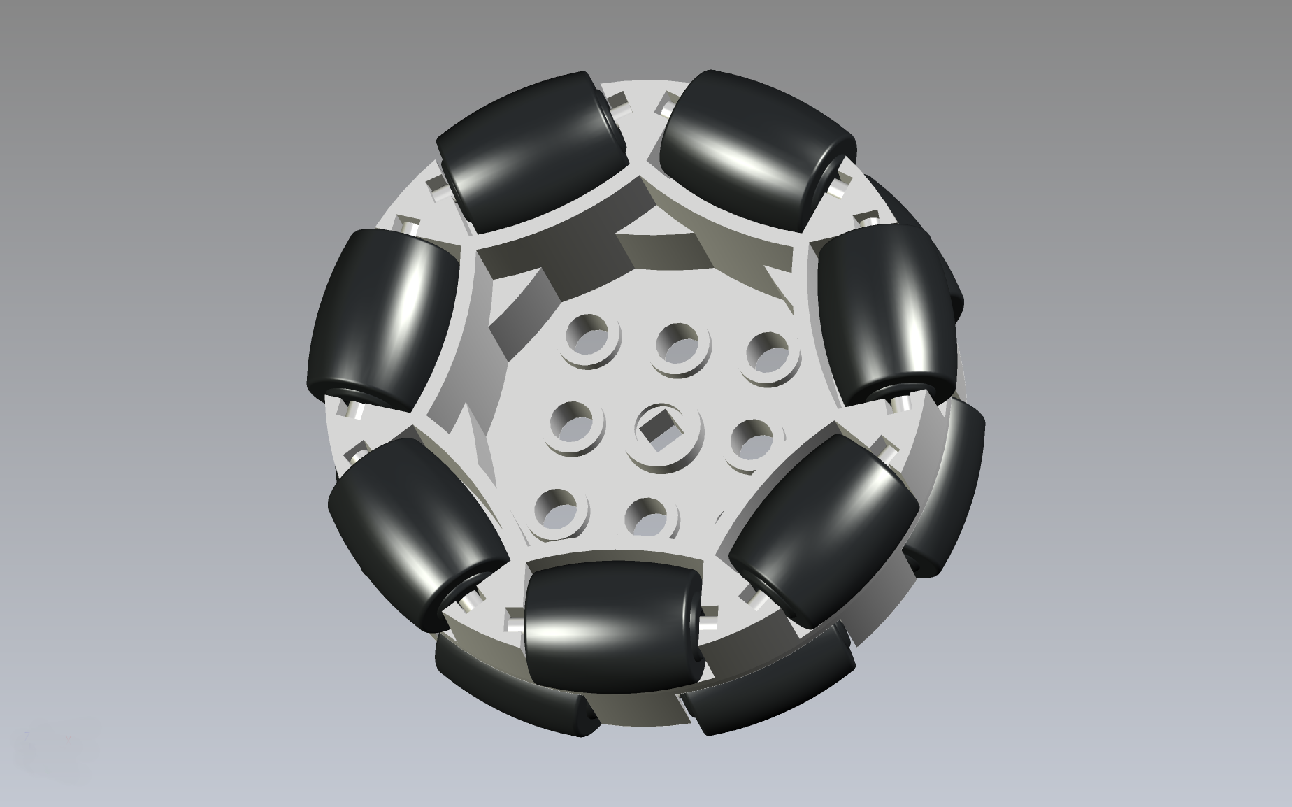 VEX 228-2536 Omni Wheel Adapter by BrownDogGadgets | Download free STL ...