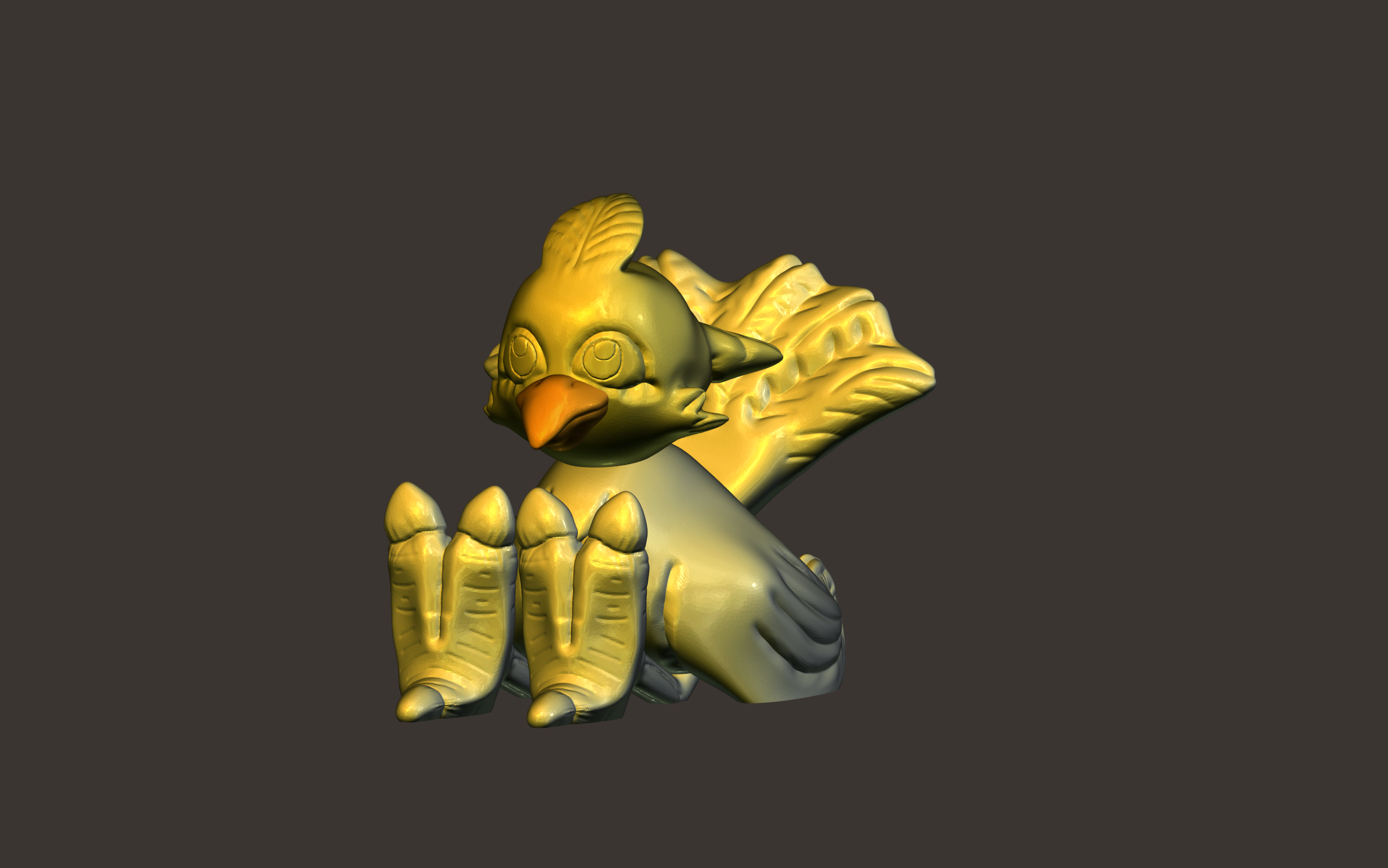 6cm tall chocobo by Scotties3dprints | Download free STL model ...