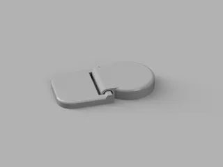 Hinged button cover by RoyaleWithCheese | Download free STL model ...