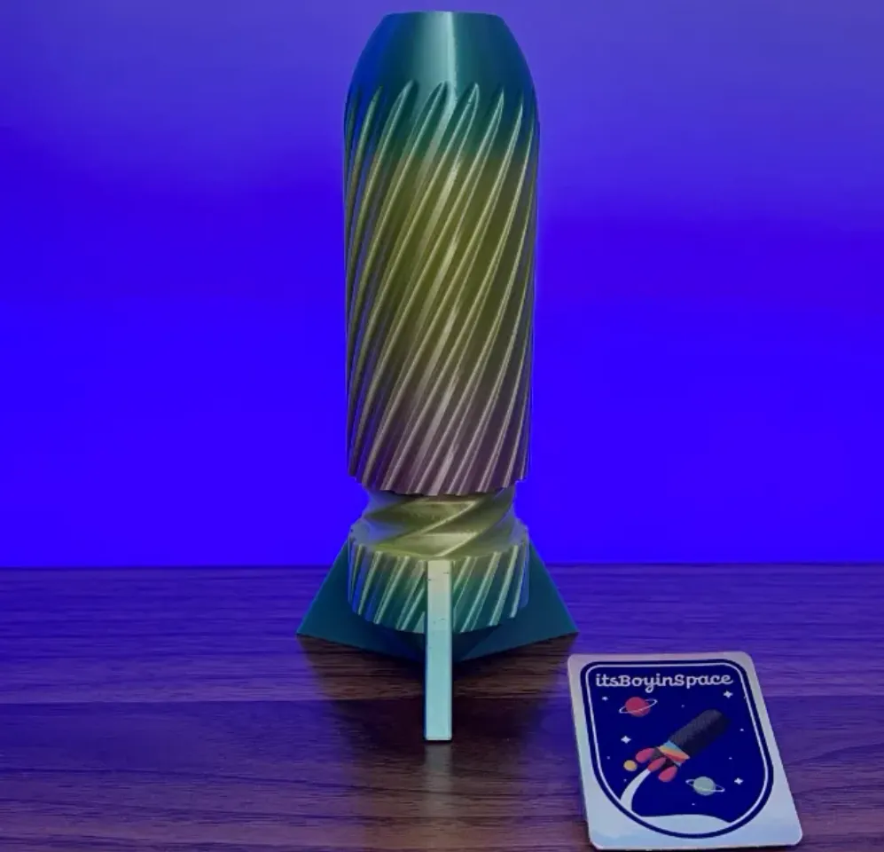 Rocket Twist Container by itsBoyinSpace | Download free STL model ...