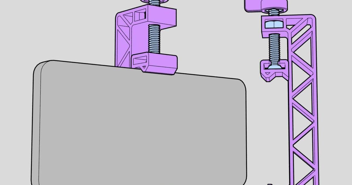 Phone clamp for tripod by pixel2 | Download free STL model | Printables.com