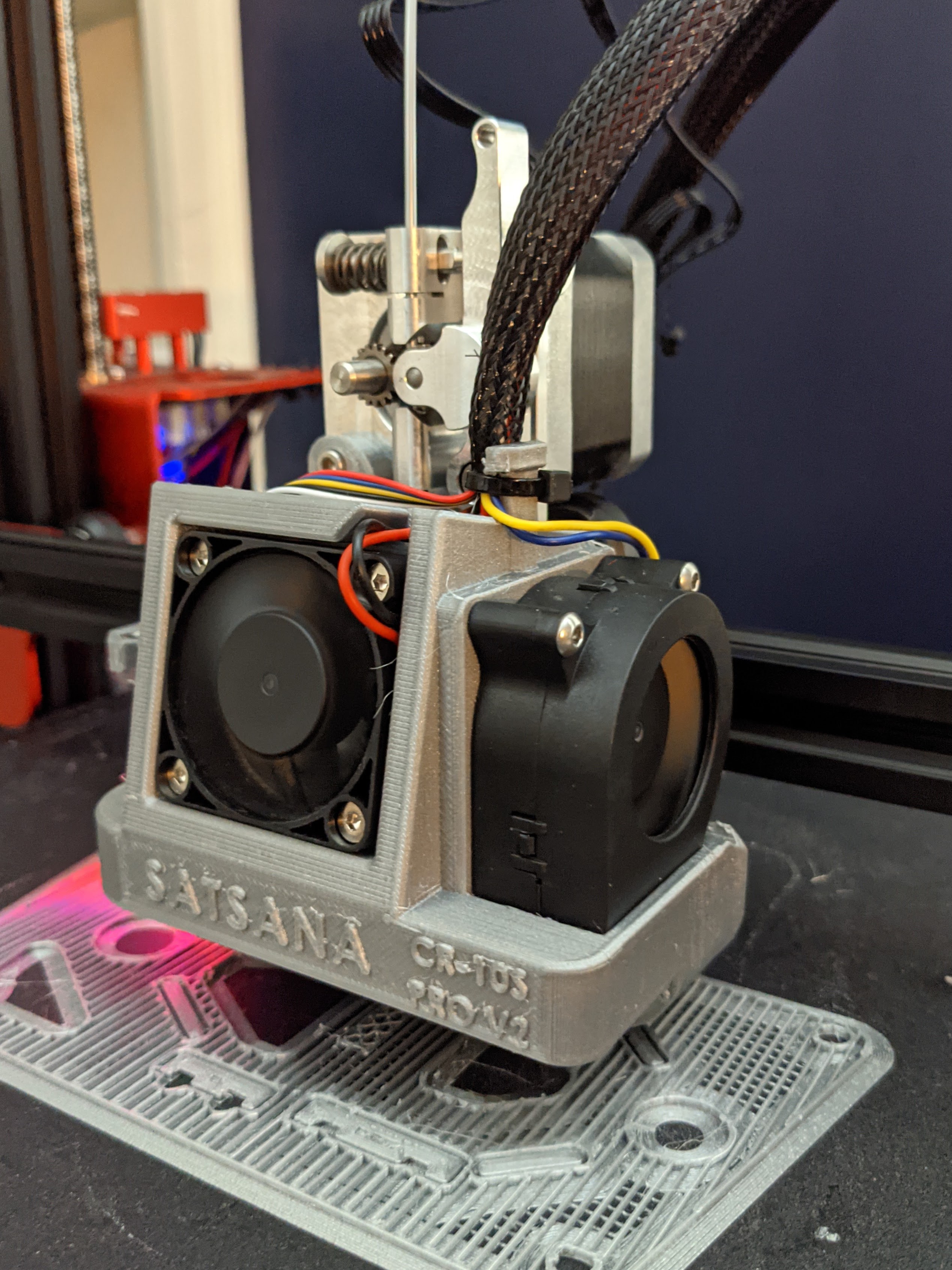 Satsana Micro Swiss Direct Drive Fan Duct for CR-10S Pro V2 by ...