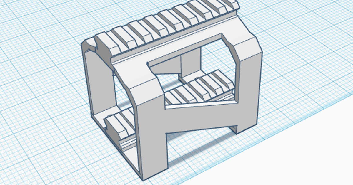 MMS Double Stack Mount by Hellforge Actual | Download free STL model ...