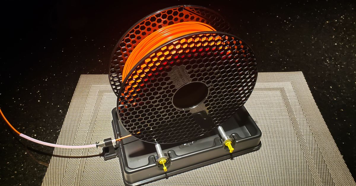 MMU2S Filament Spool Holder Base with Articulating PC4-M10 Guide by ...