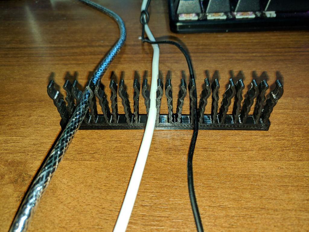Customizable Cable Comb by Alexey Seklenkov | Download free STL model ...
