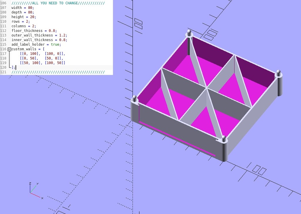 Customizable Stackable Bins by Alexey Seklenkov | Download free STL ...