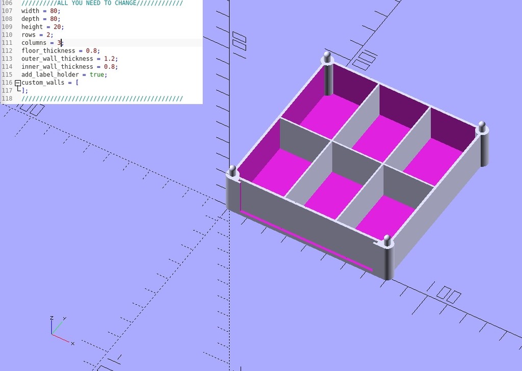 Customizable Stackable Bins by Alexey Seklenkov | Download free STL ...