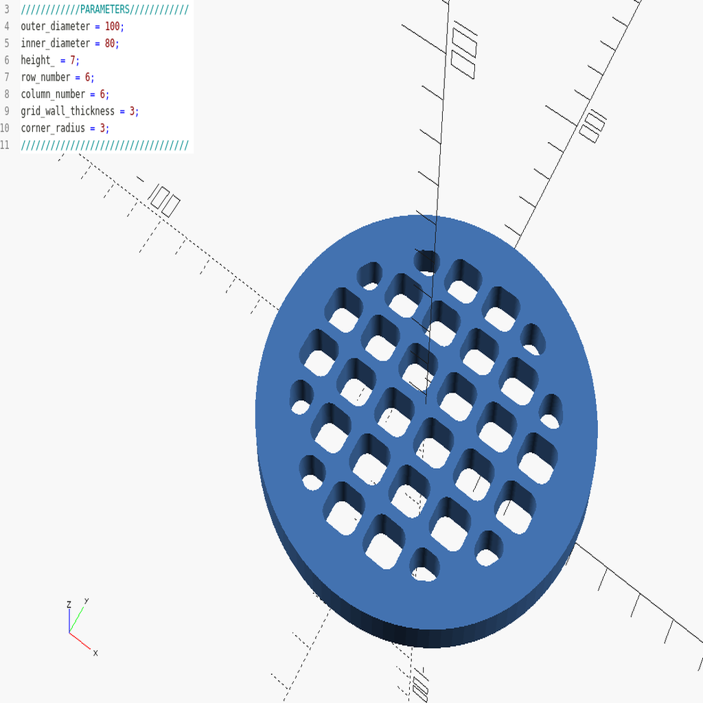 Bathroom floor drains cover (customizable) by Alexey Seklenkov ...