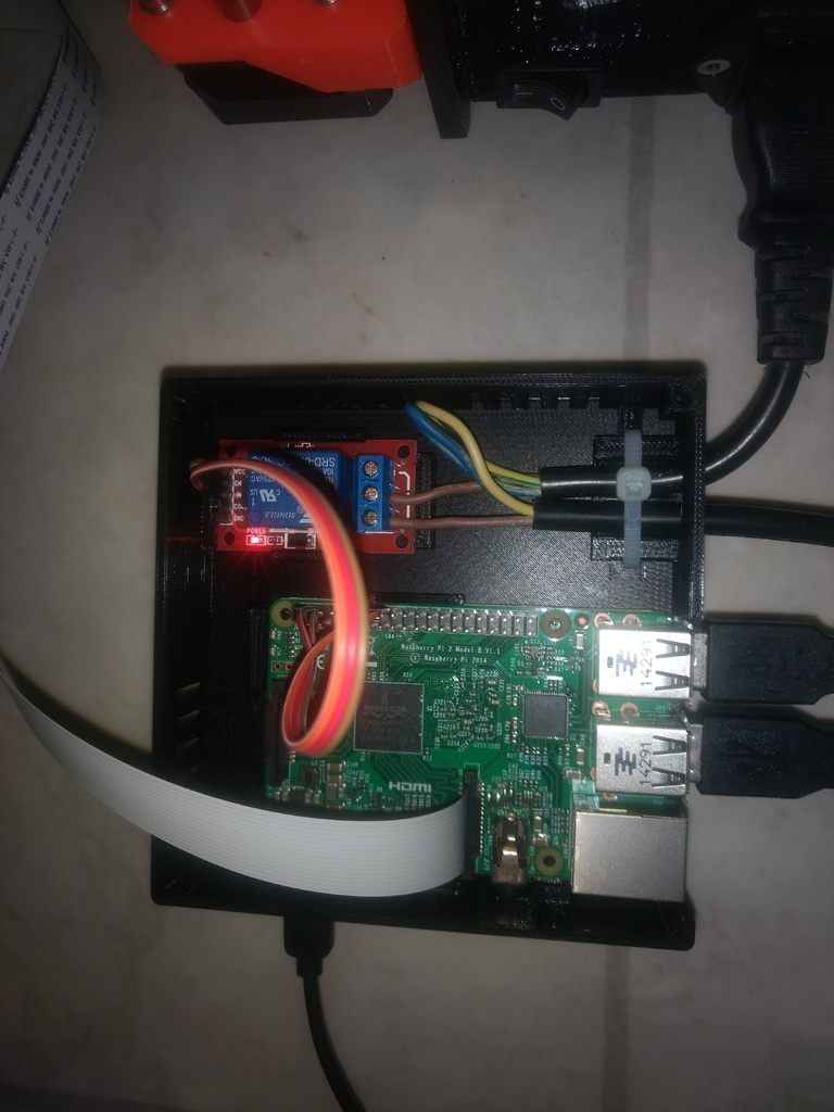 OctoPi case with relay by o9guy | Download free STL model | Printables.com