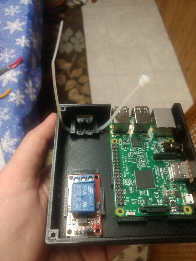 OctoPi case with relay by o9guy | Download free STL model | Printables.com