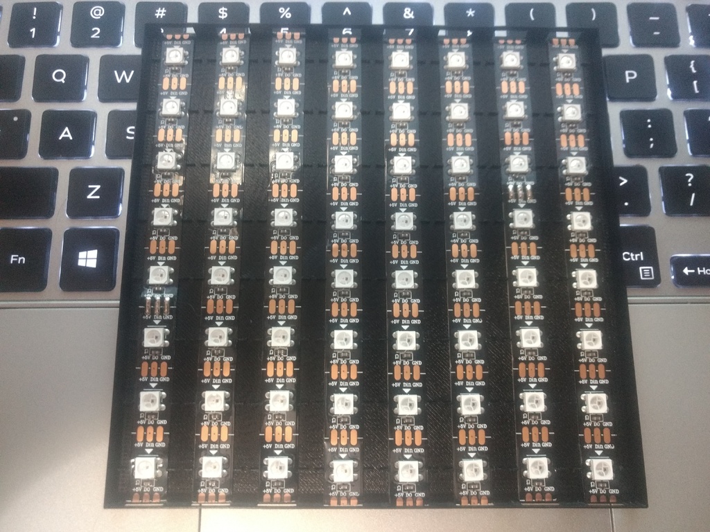 8x8 RGB led panel by o9guy | Download free STL model | Printables.com