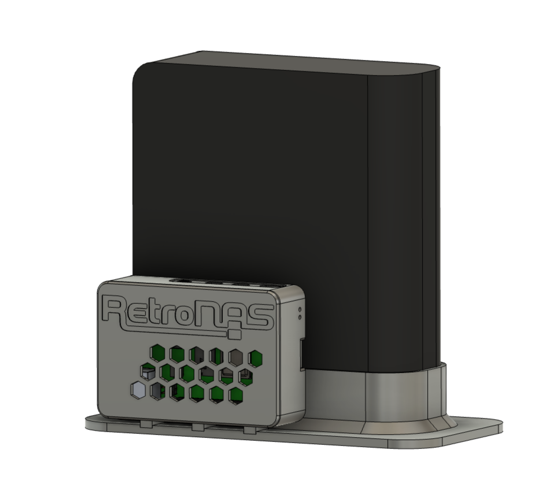 RetroNAS enclosure for Raspberry Pi 4 + Western Digital Elements hard ...