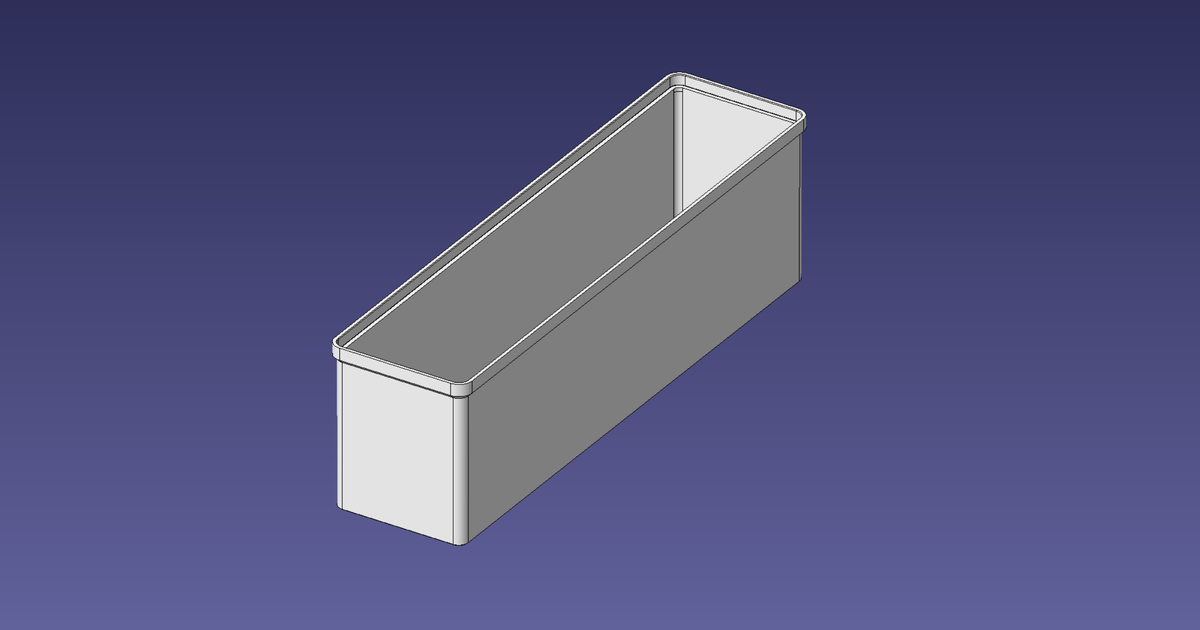 1x4 units, full height, 1x1 grid Stackable Insertbox by Bodo | Download ...