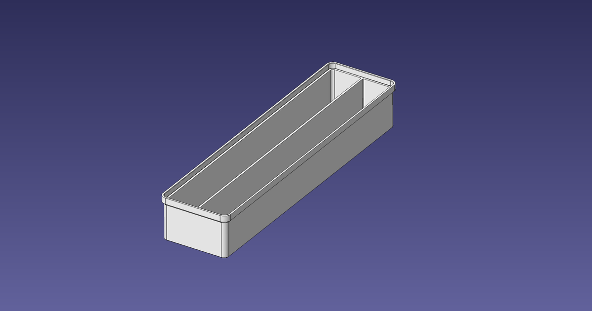 1x4 units, half height, 2x1 grid Stackable Insertbox by Bodo | Download ...