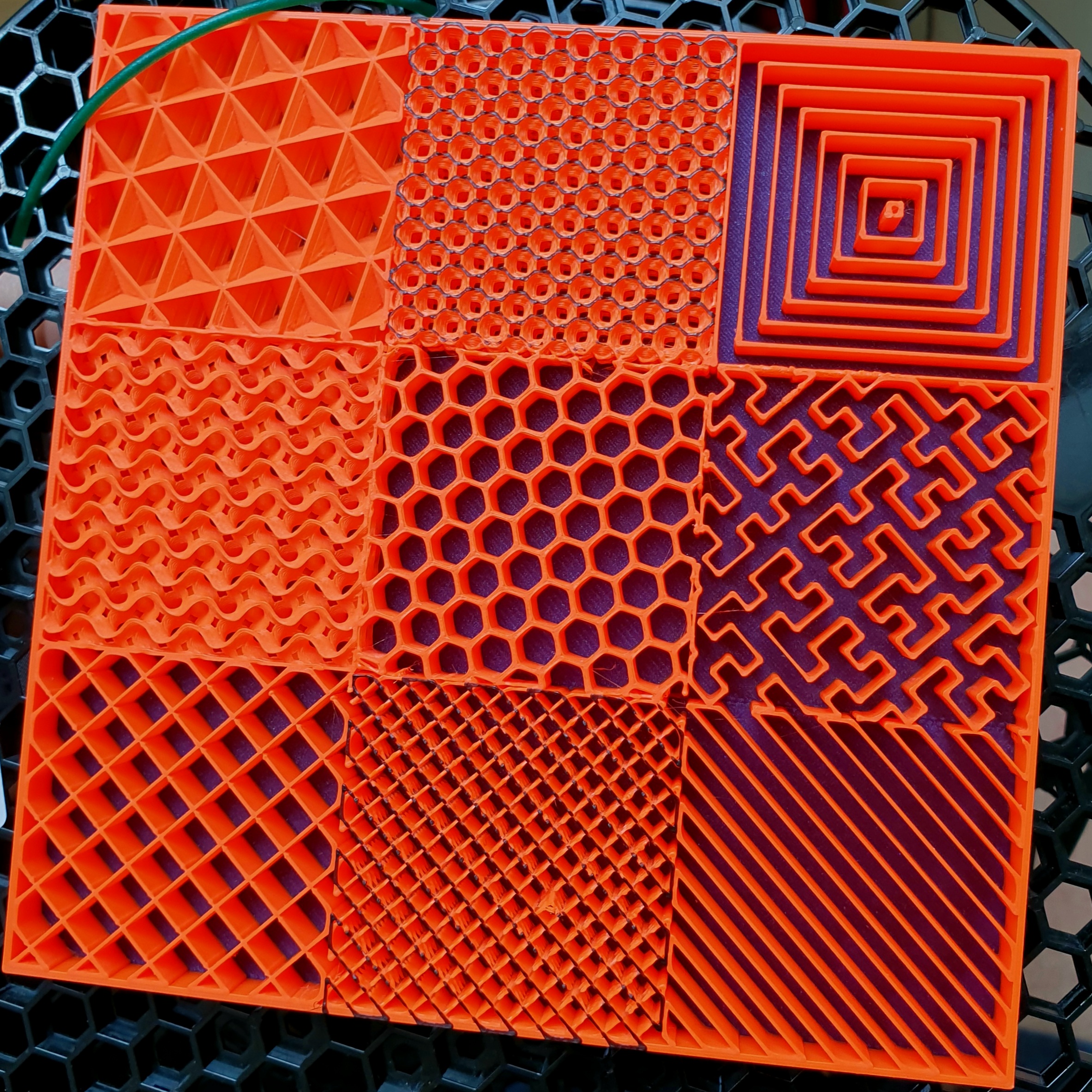 Infill type/density showcase by Štěpán | Download free STL model ...