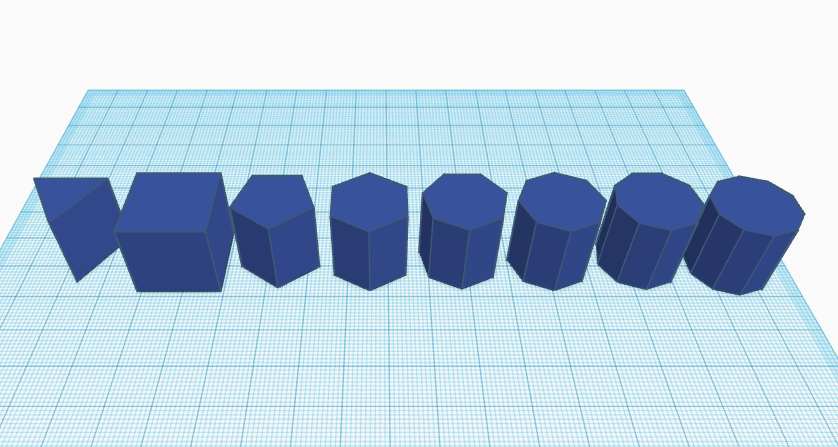 Set of Prisms - Set of Polygons - Triangle, Square, Pentagon, Hexagon ...