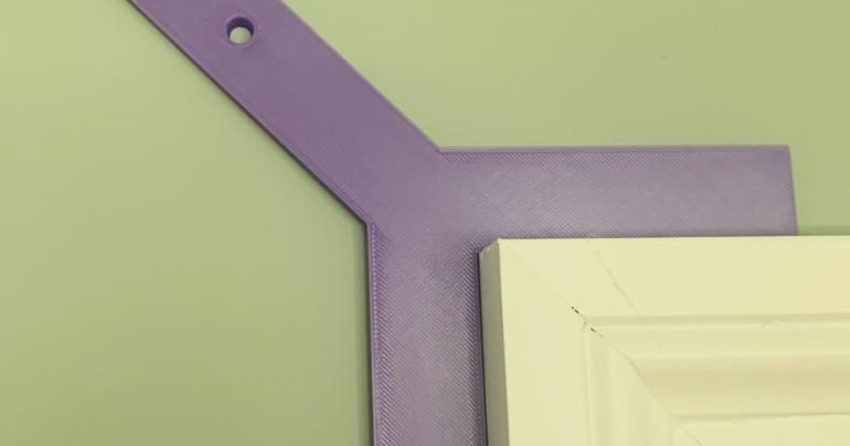 Curtain rod mounting drill template by MeltinPlastic | Download free ...