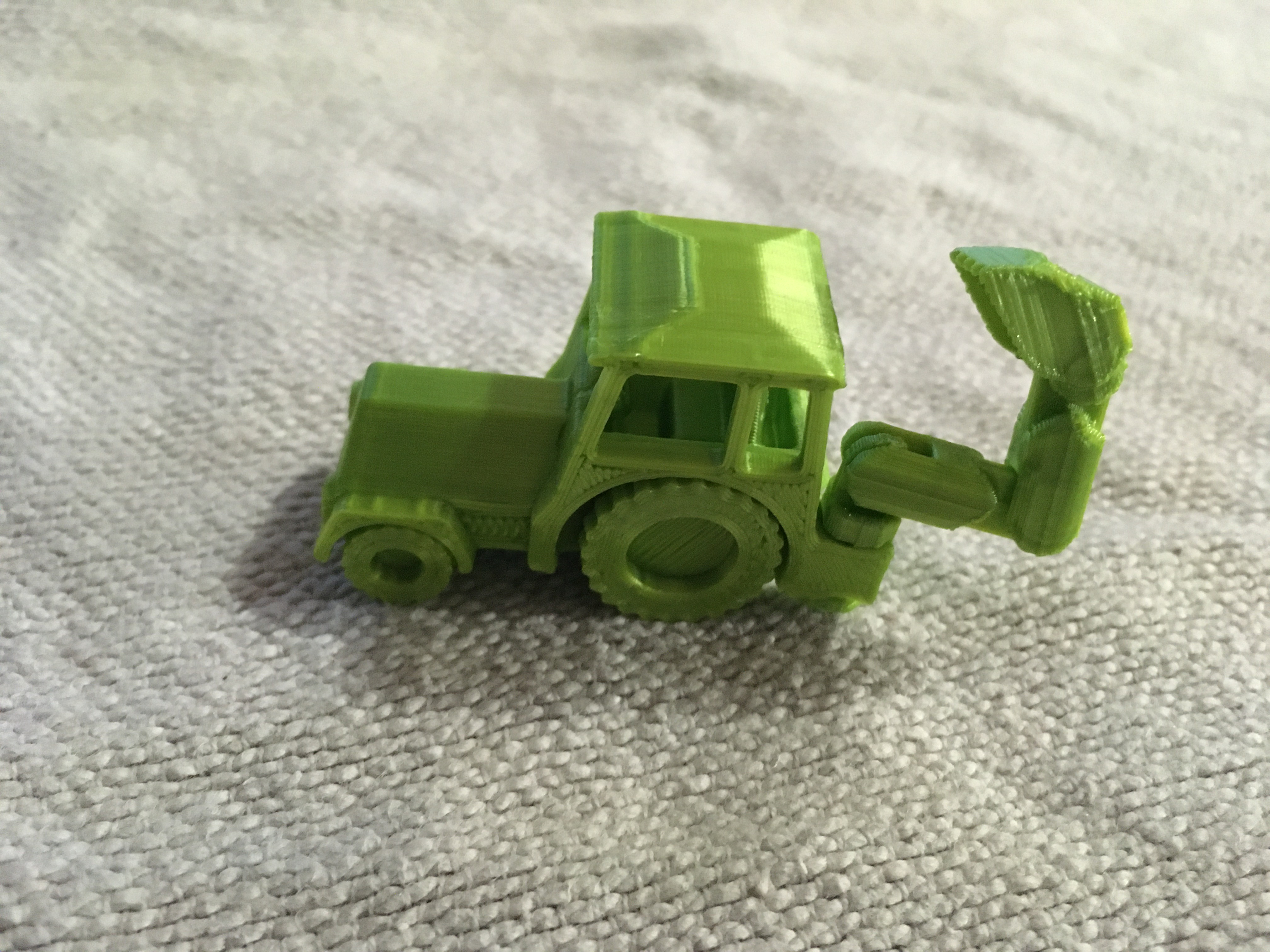 Small tractor - flexi excavator (printed in one piece without supports ...