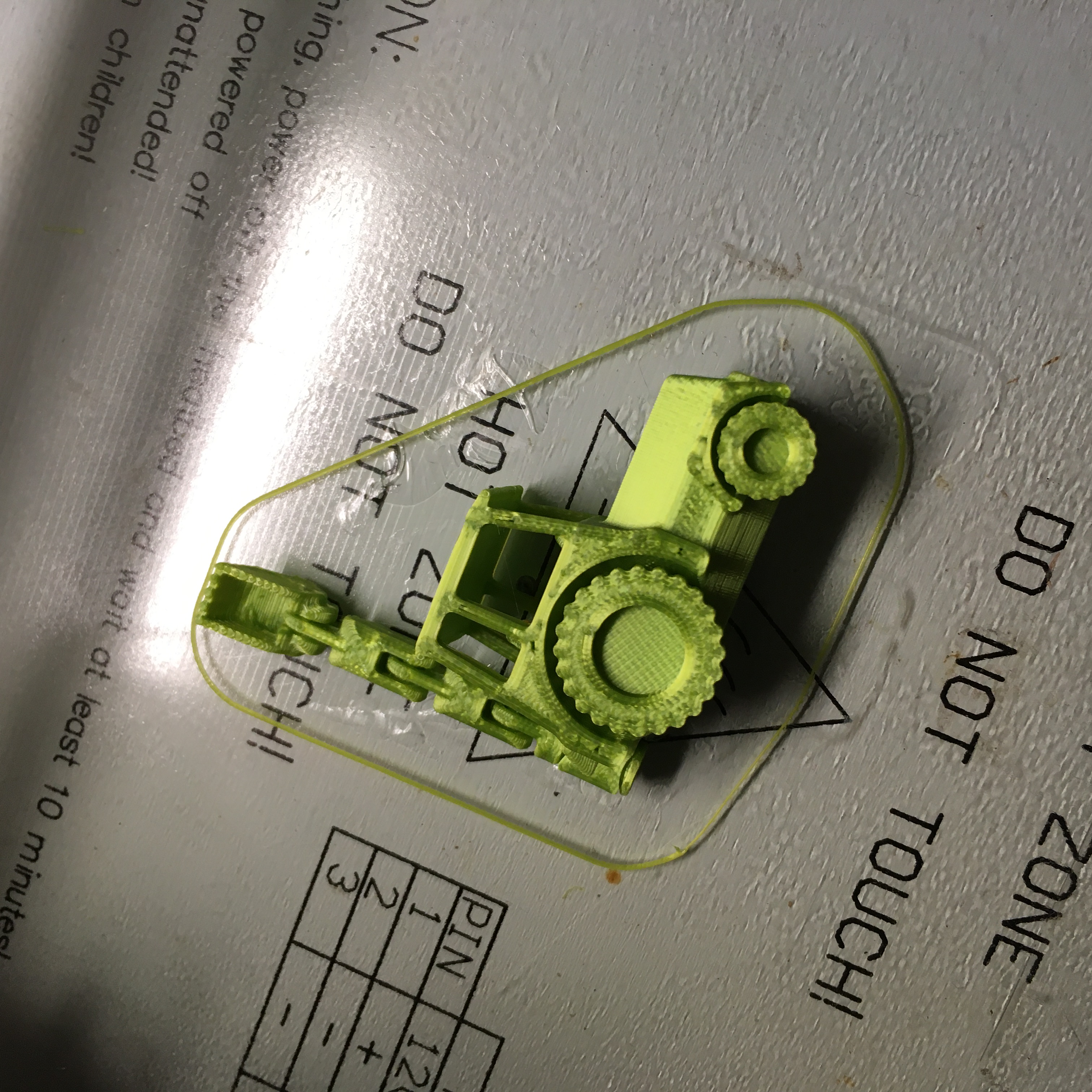 Small tractor - flexi excavator (printed in one piece without supports ...