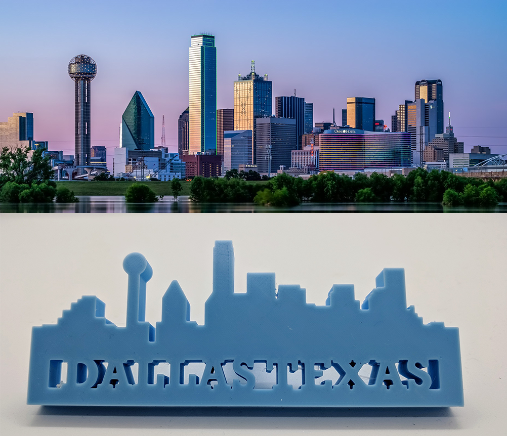 Texas City Skylines (Magnetic or Stand-Along) by KC Ortiz | Download ...