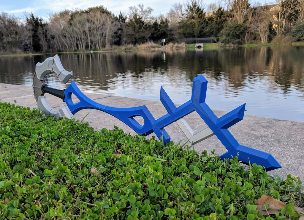 Rainfell Keyblade (Aqua's Keyblade) - Kingdom Hearts Birth By Sleep by ...