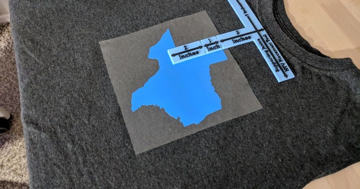 HTV Placement Tool - For Placing HTV onto Shirts by KC Ortiz | Download ...