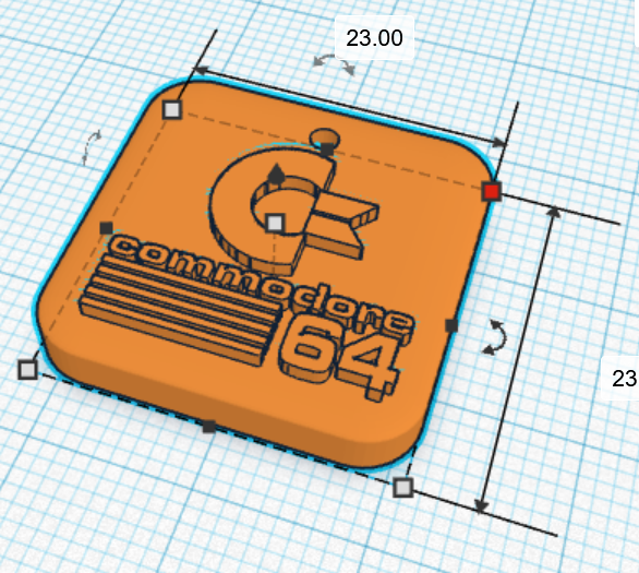Commodore C64 key chain fob by b--rian | Download free STL model ...