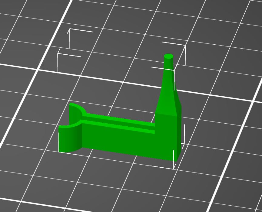 BF109 RC airplane tail wheel steering pin by philb59 | Download free ...