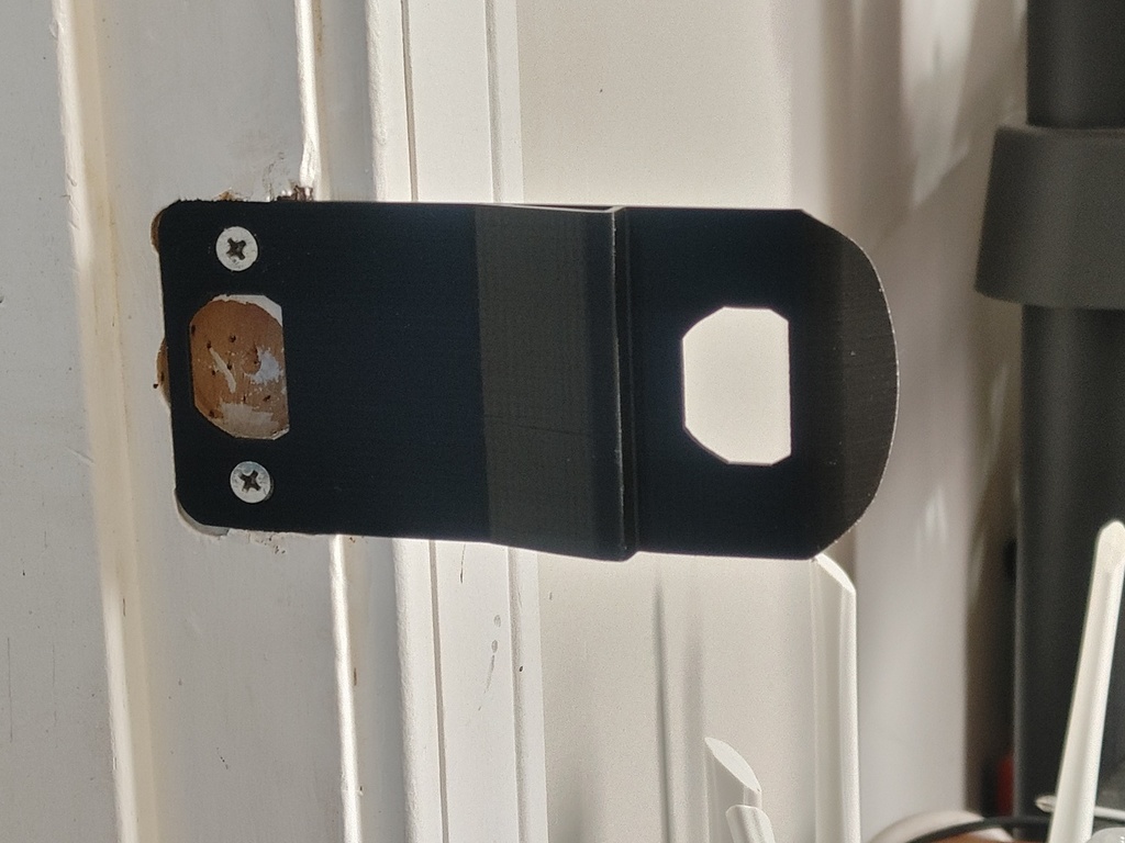 Door latch catch prop strike plate by hopping3d | Download free STL ...