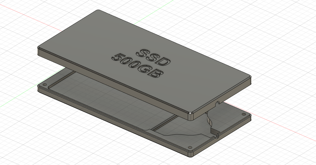 case for 2,5" internal SSD by Jackson | Download free STL model ...