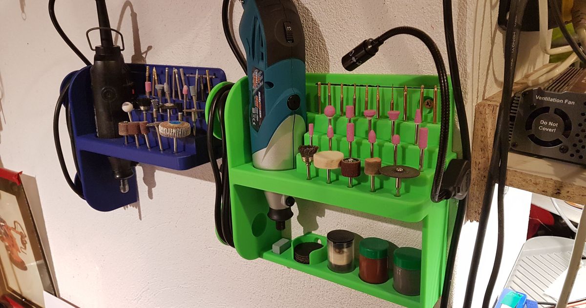 Rotary Tool Rack von Darazsweb | Kostenloses STL-Modell herunterladen ...