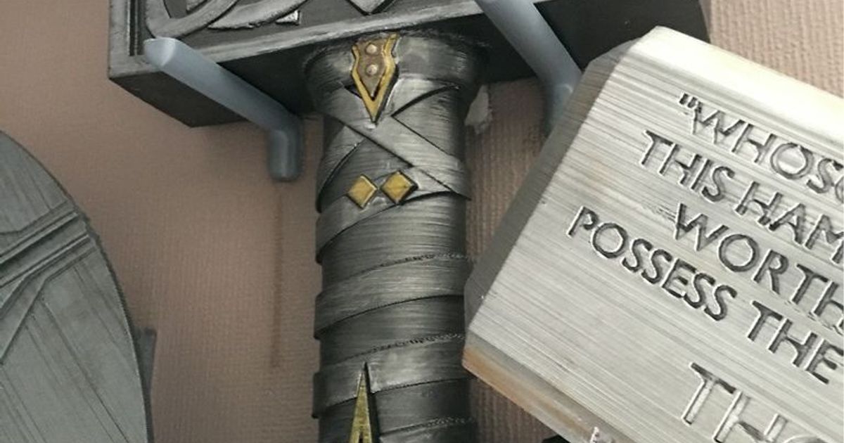 Mythological Mjolnir by themightythorpe | Download free STL model ...