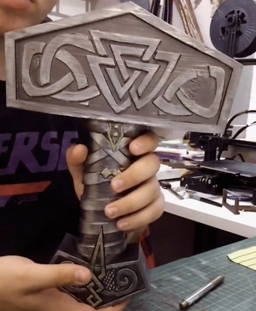 Mythological Mjolnir by themightythorpe | Download free STL model ...