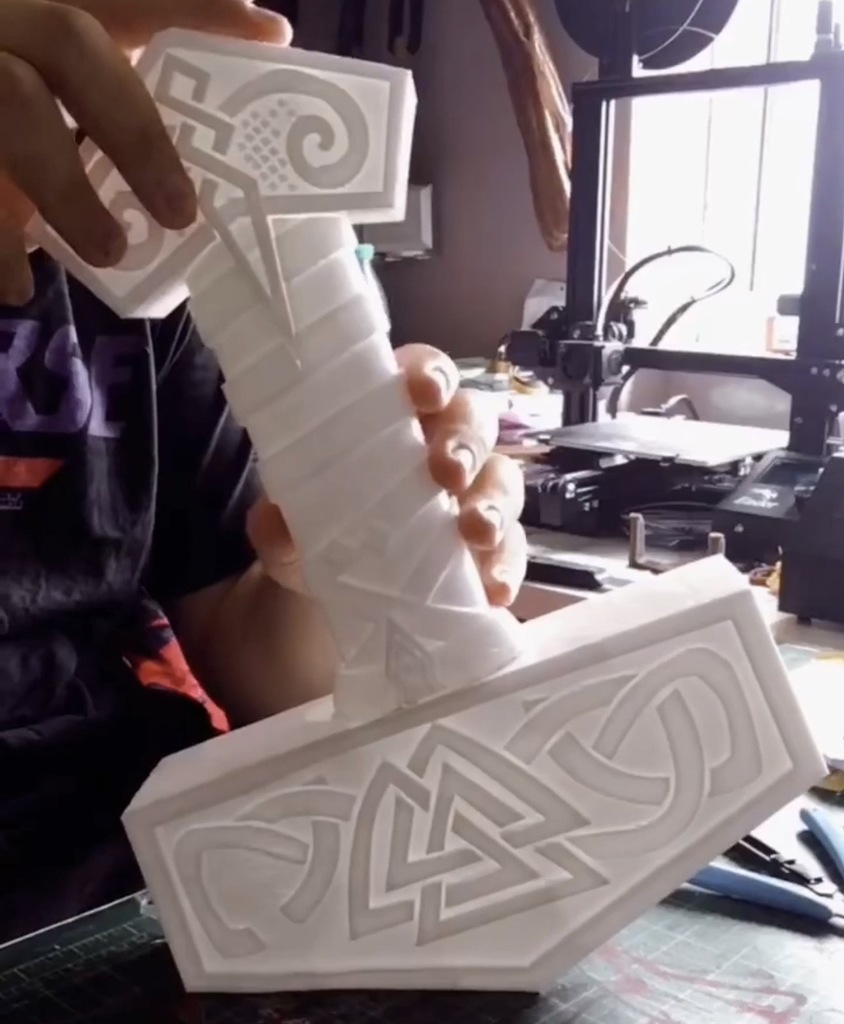 Mythological Mjolnir by themightythorpe | Download free STL model ...